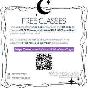 New Moon Yin Yoga Class PDF Yin Yoga Sequence Darkness & Renewal Yoga Printable for Beginners ...