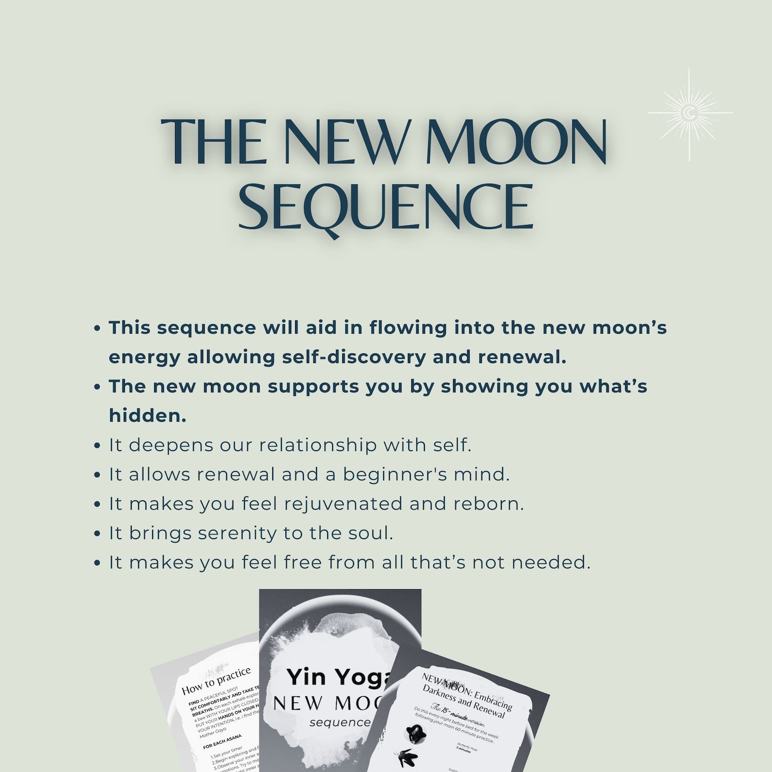 New Moon Yin Yoga Class PDF Yin Yoga Sequence Darkness & Renewal Yoga ...