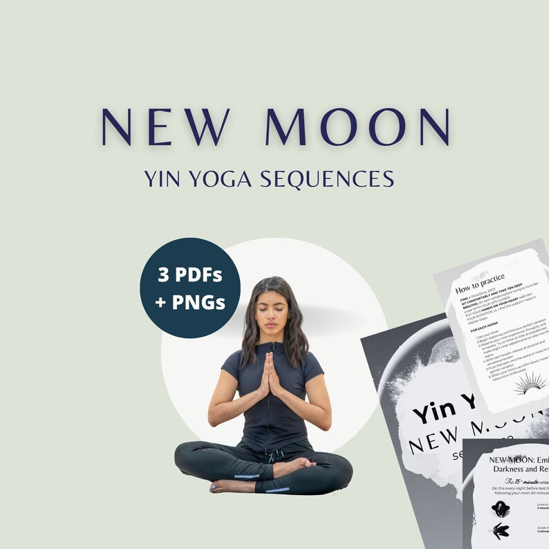 New Moon Yin Yoga Class PDF Yin Yoga Sequence Darkness & Renewal Yoga ...