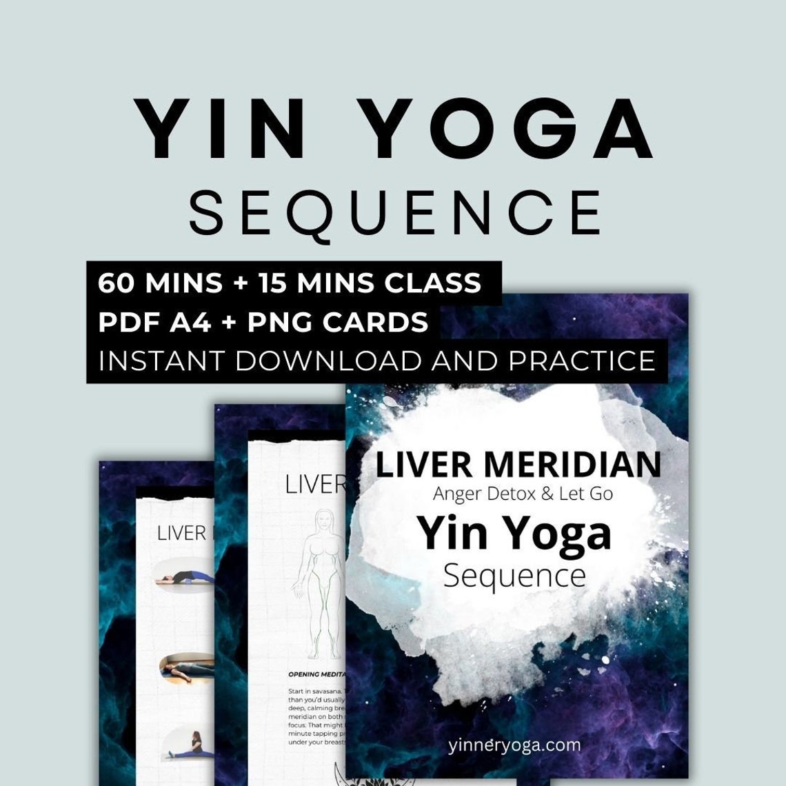 Yin Yoga Sequence for Liver Meridian, Yoga Class Plan for Anger, Yoga ...