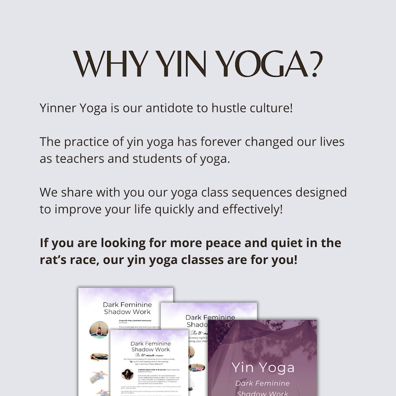 Yin Yoga Sequence: Dark Feminine Shadow Work, Yin Yoga Class ...