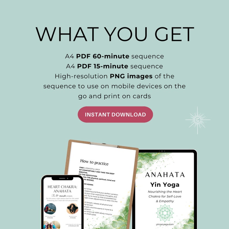 Yin Yoga Sequence for Heart Chakra Yin Yoga Class Plan Anahata Lesson ...