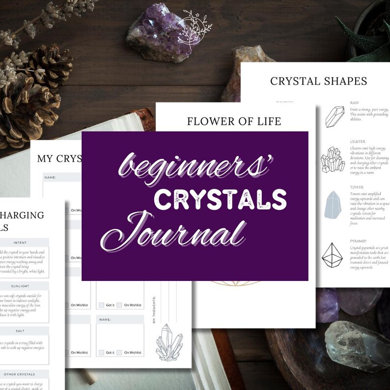 Crystals Journal, Printable Beginners Crystals, Instant Download ...