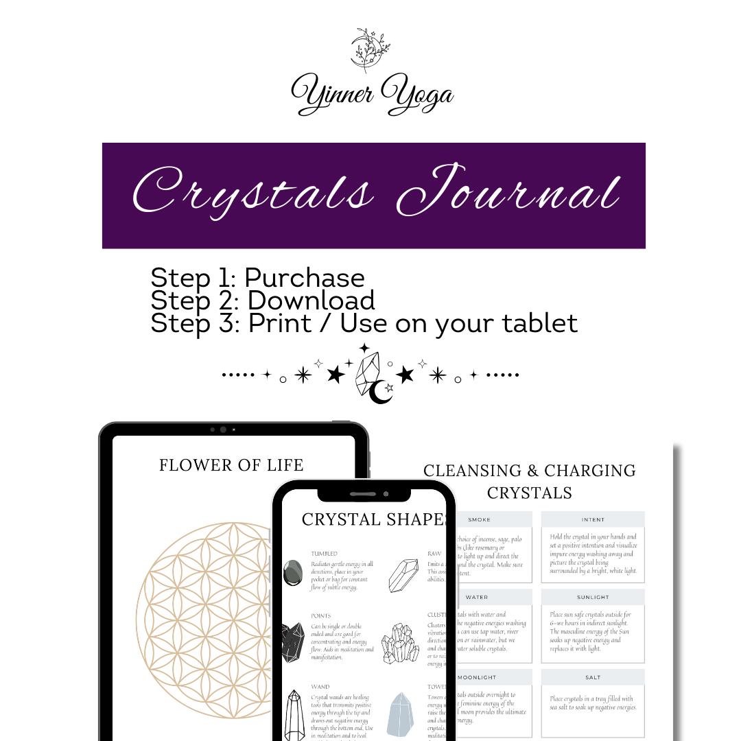 Crystals Journal, Printable Beginners Crystals, Instant Download ...