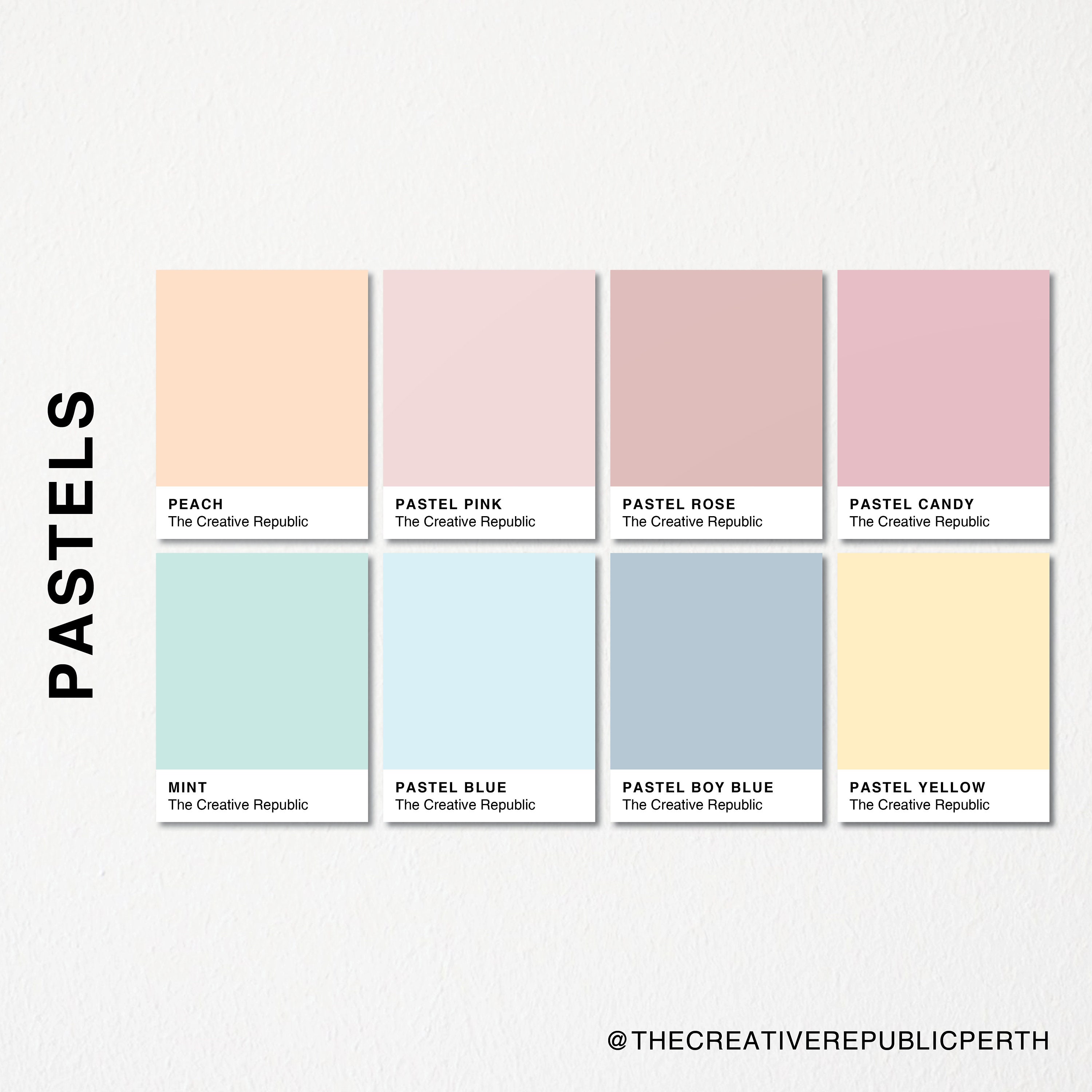 Pastels Collection Swatch Pastel Photo Backdrops - Etsy Australia