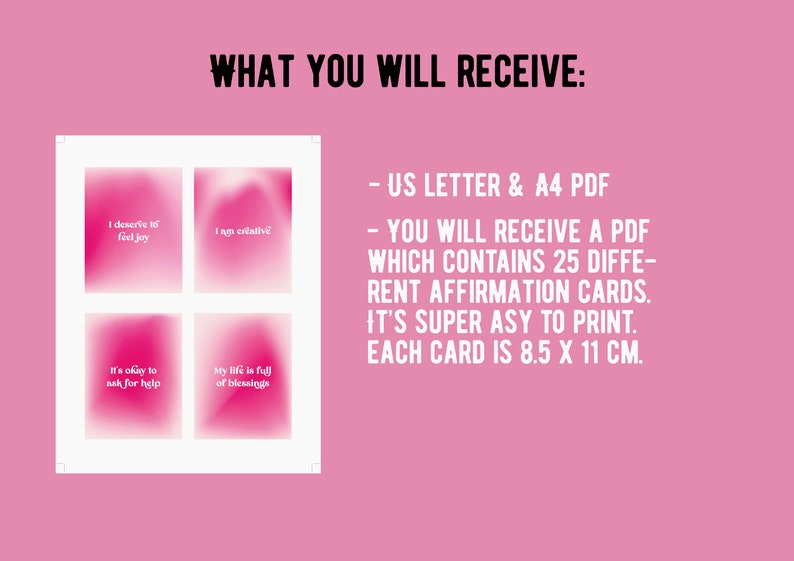 Affirmation Cards Printable, Daily Affirmation Cards. - Etsy