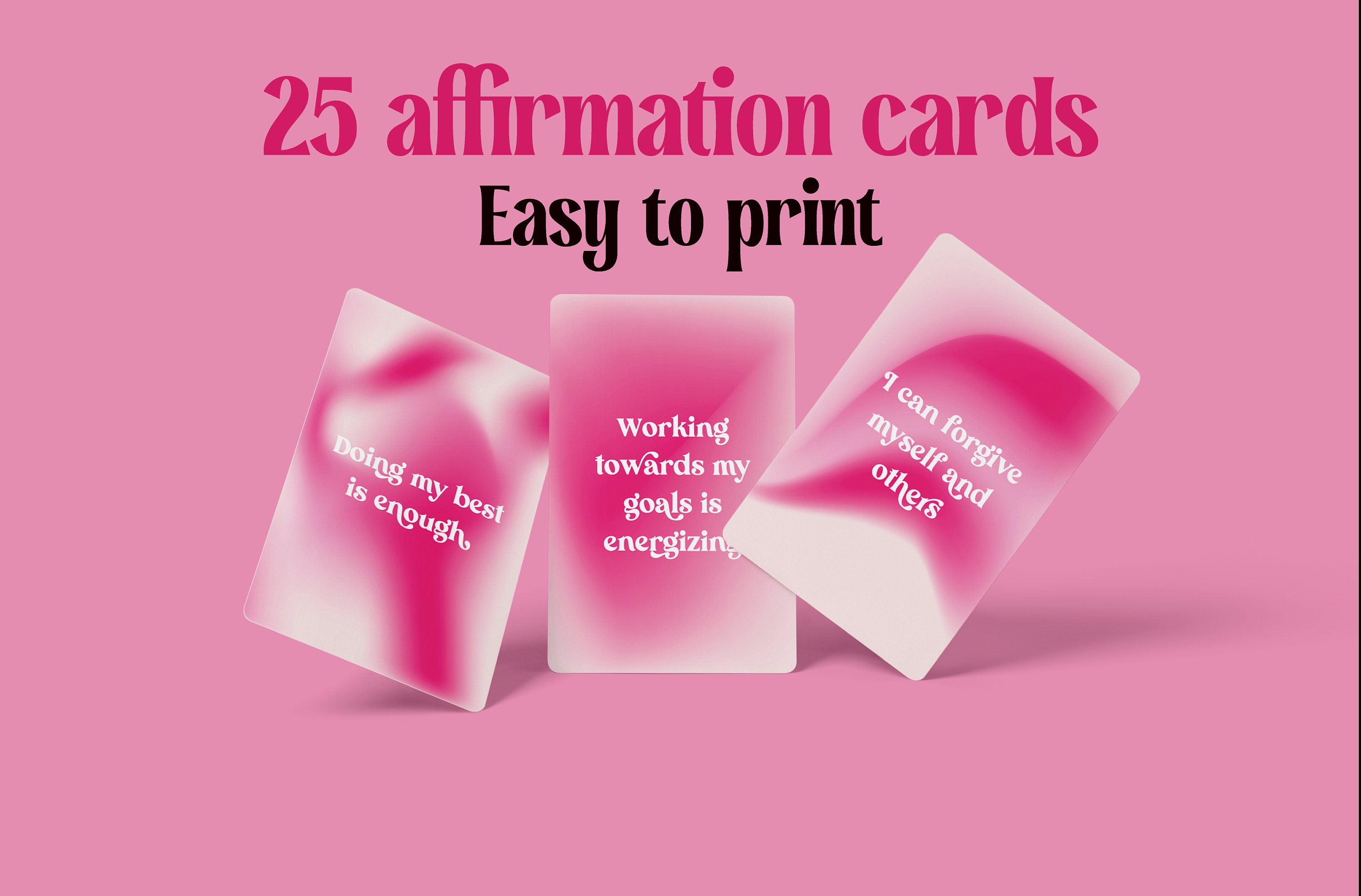 Affirmation Cards Printable, Daily Affirmation Cards. - Etsy