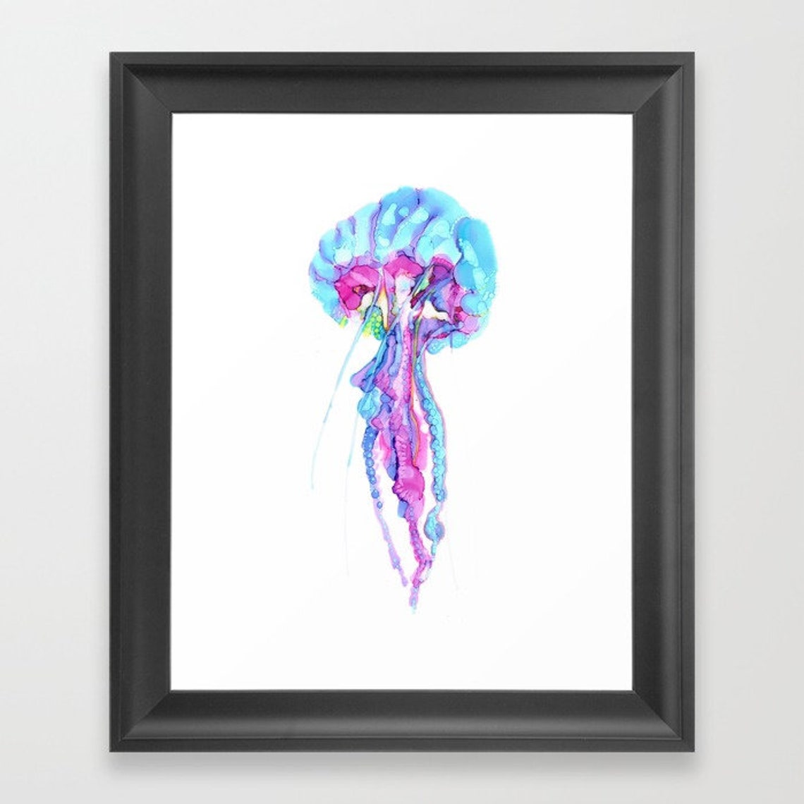 Jellyfish Print of an Original Alcohol Ink Painting - Etsy