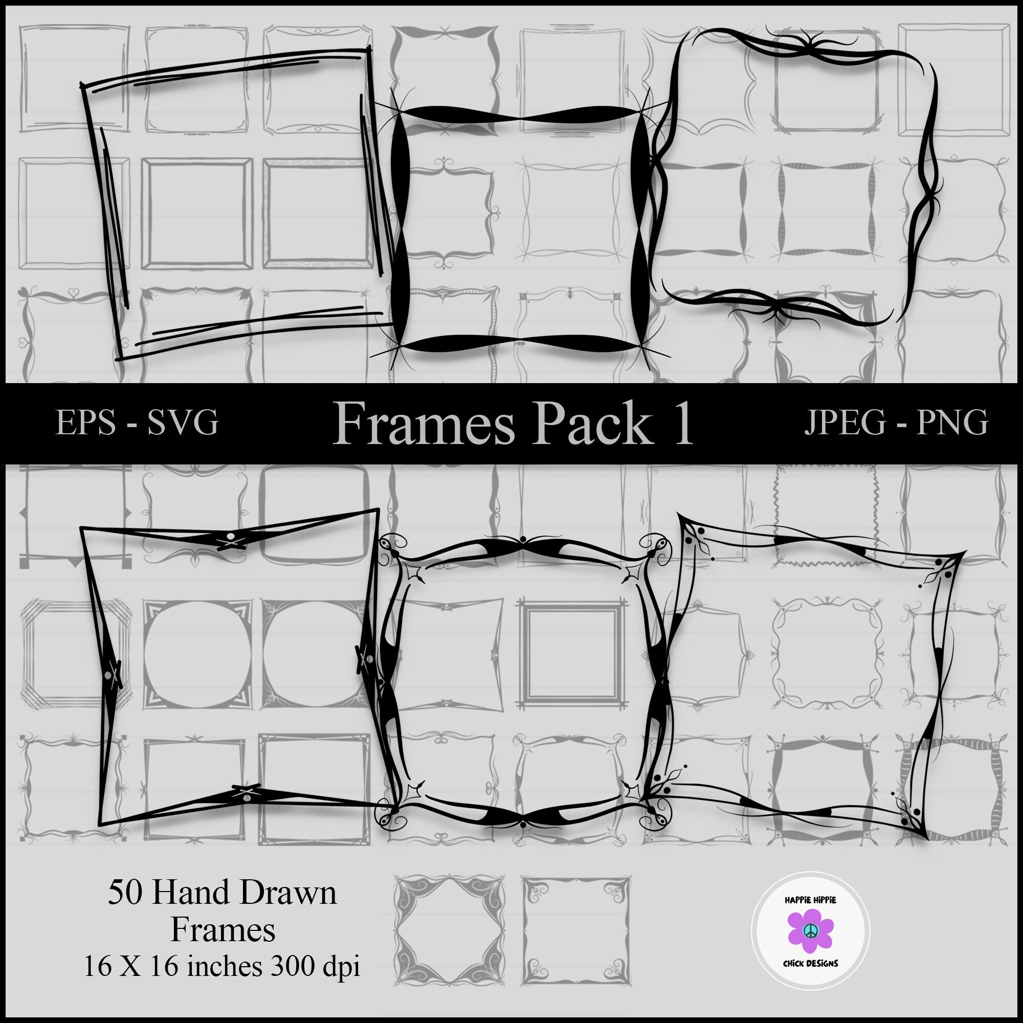 Paper, Party & Kids Hand Drawn Doodles Commercial Use Frame PNG File ...