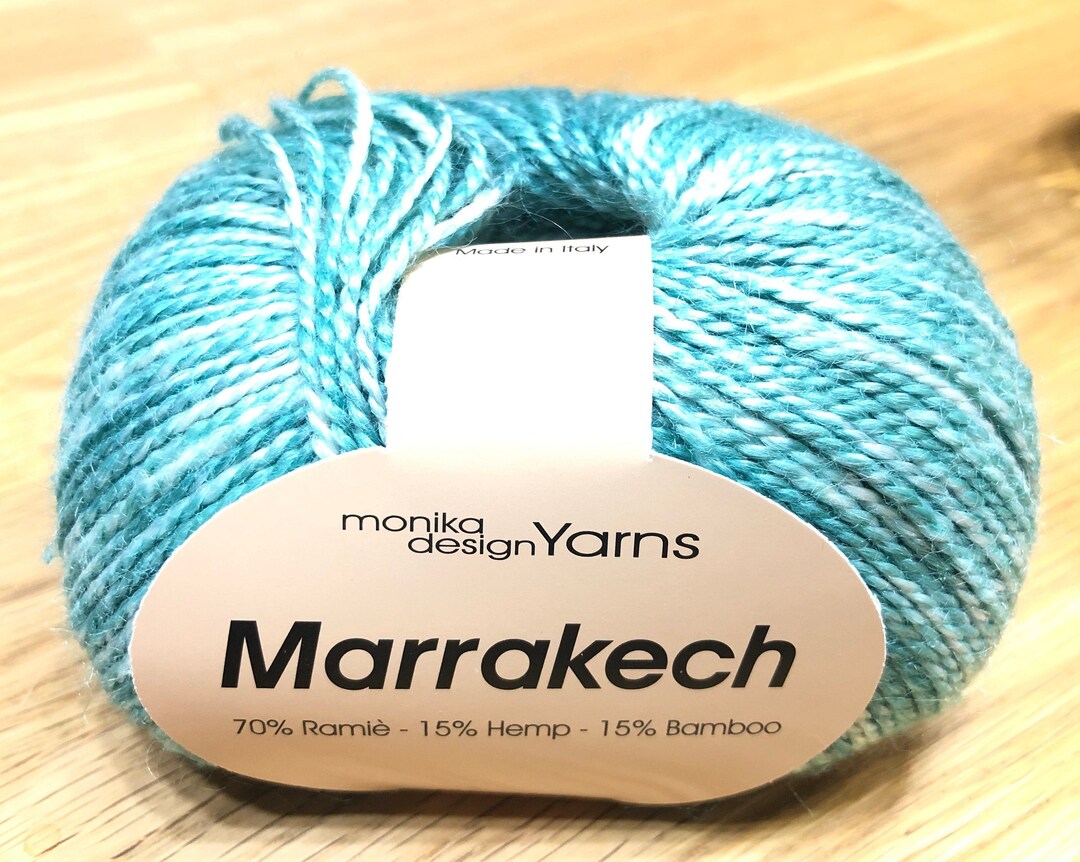 Stock restant Monika Design Yarns Marrakech Ramie/Chanvre/Bambou ...