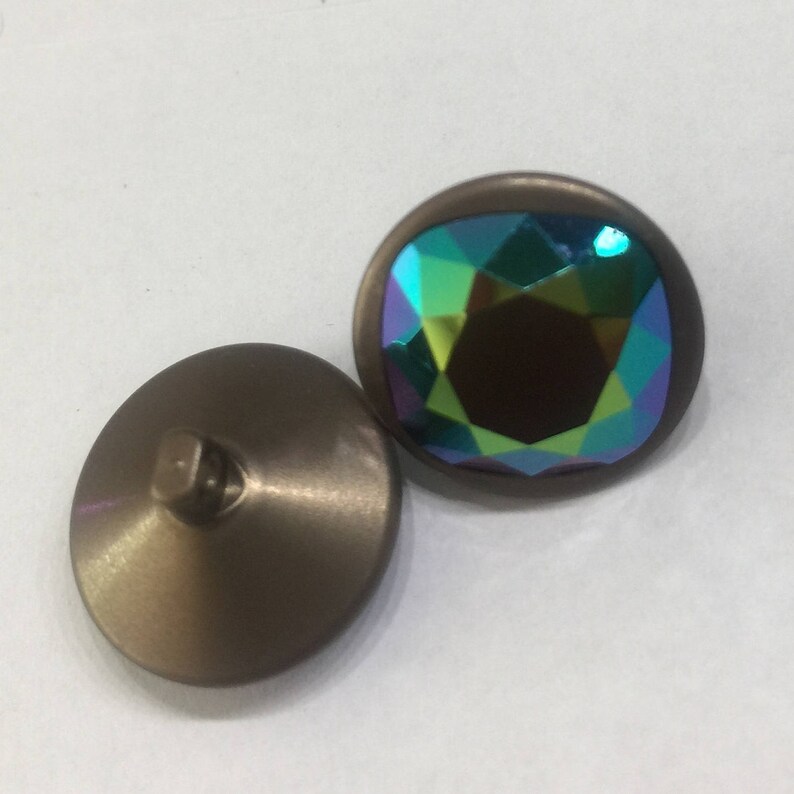Swarovski Metal Shank Button 1811/120 Crystal Scarabaeus Green F 001 ...