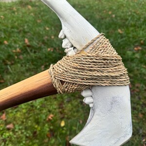 14" Bone Axe With Dual Color Black Walnut Handle (cosplay/pagan/wiccan/larp) - Etsy