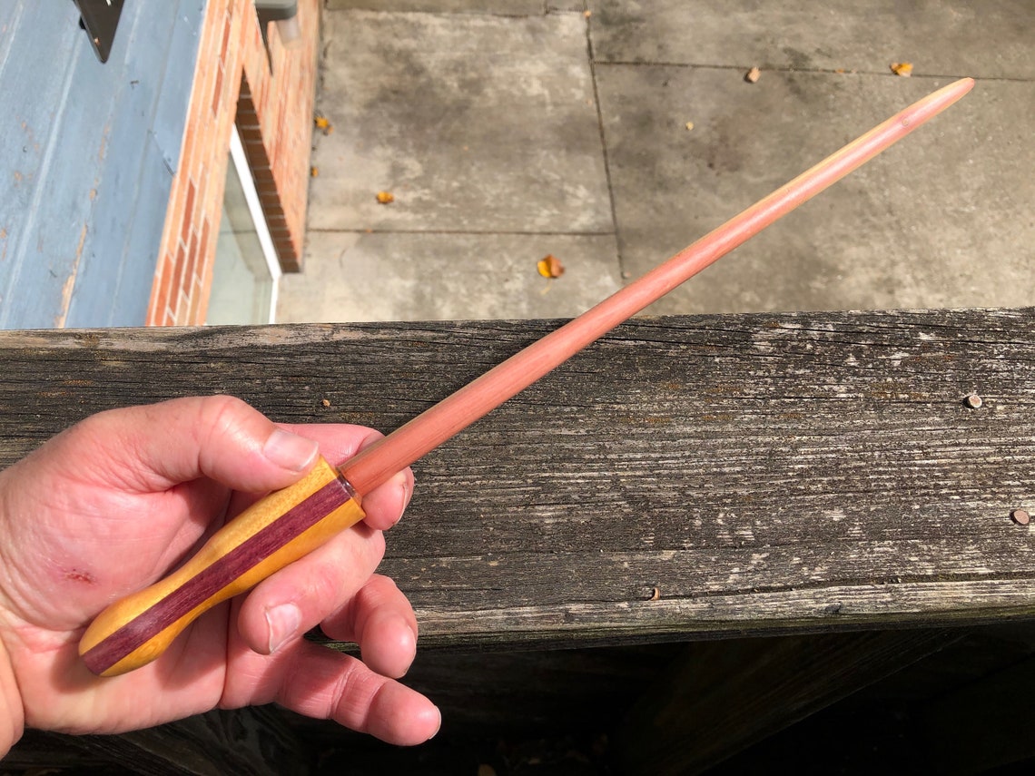Padauk Yellowheart & Cedar Magic Wand Handmade Natural Color | Etsy