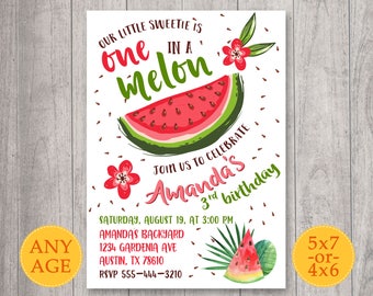 Watermelon invite | Etsy