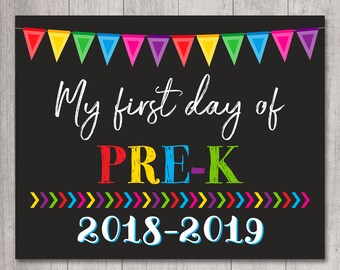 First day of pre k | Etsy