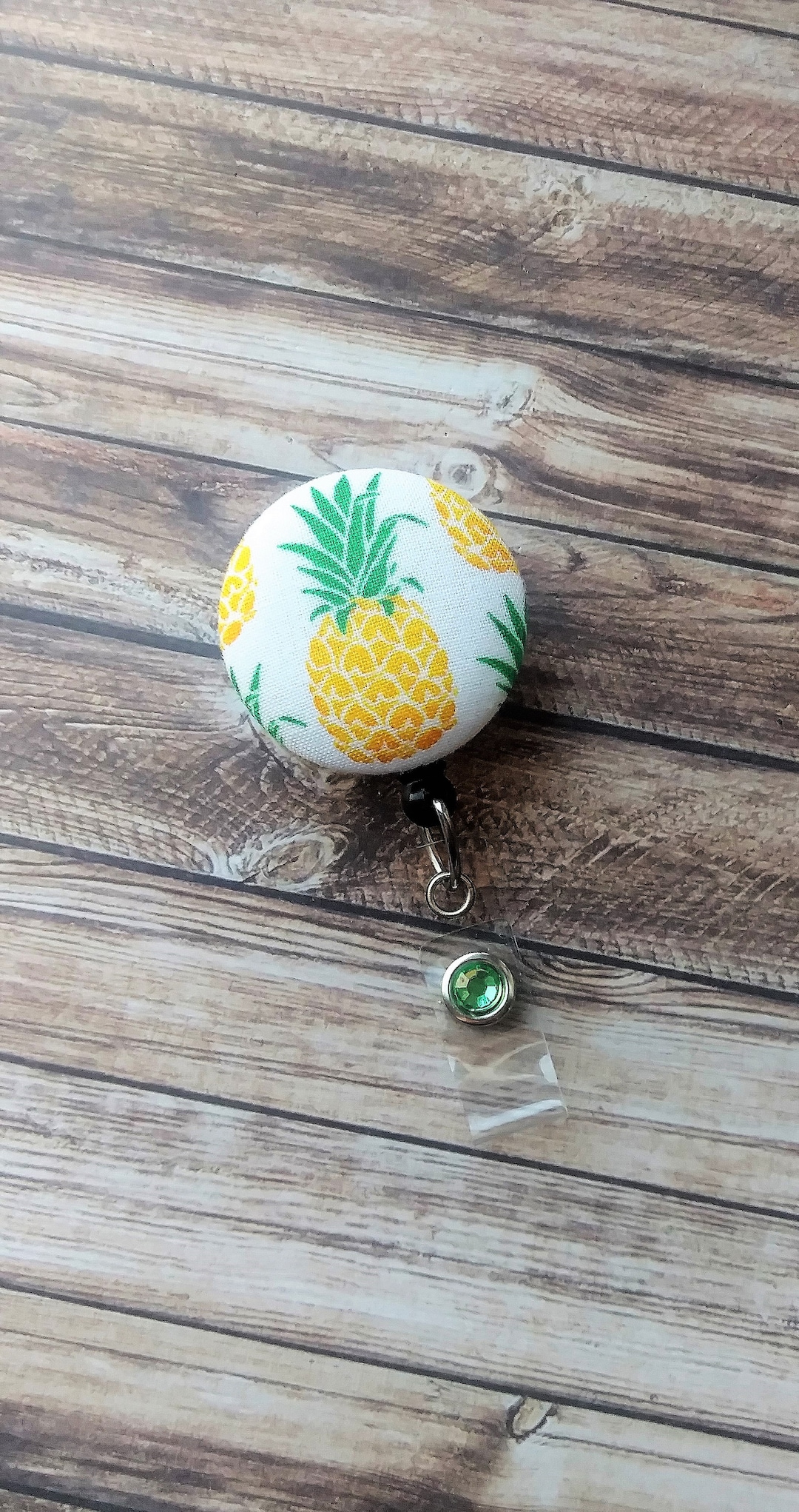 Pineapple Badge Reel: Summer Fruit ID Badge Holder - Etsy