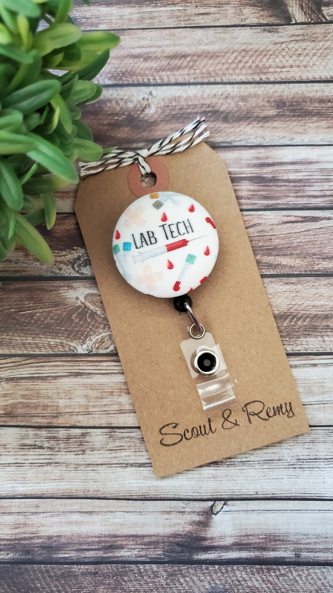 Lab Tech Badge Reel, Wipeable, Retractable Badge Reel, Lab - Etsy Canada