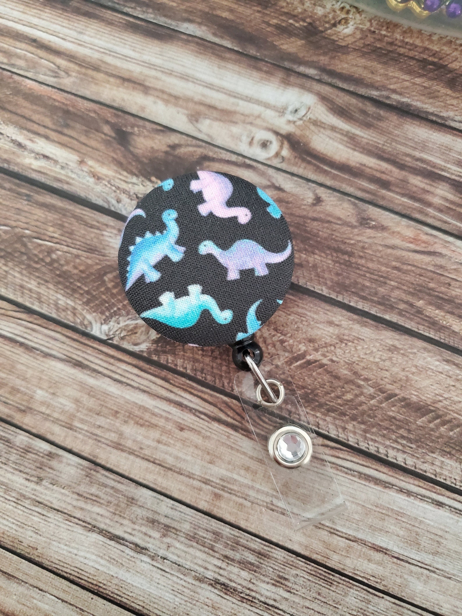 Dinosaur Badge Holder - Dino Badge Reel - Nurse or Teacher ...