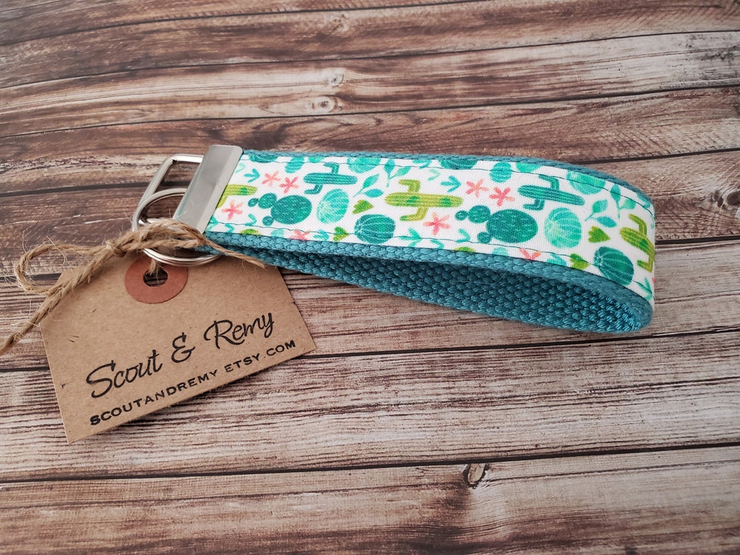 Key Fob, Cactus, Wristlet, Succulent, Cacti, Southwest, Keychain, Key ...