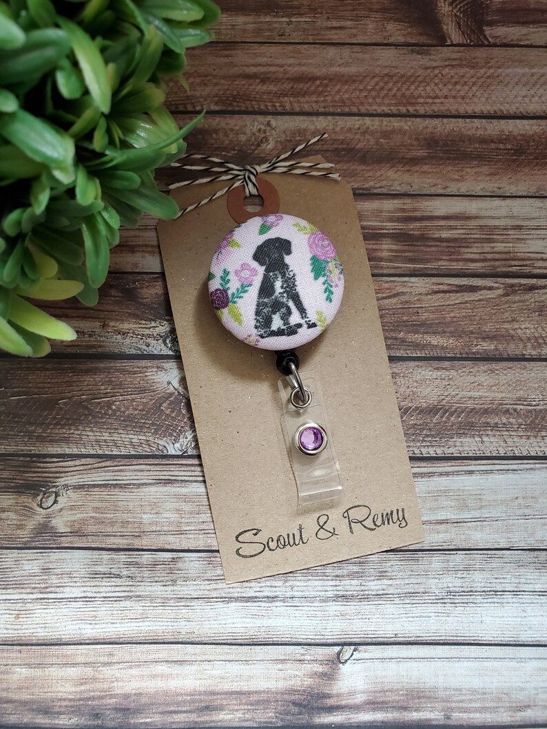 German Shorthaired Pointer Dog Badge Reel Teacher Badge Reel - Etsy