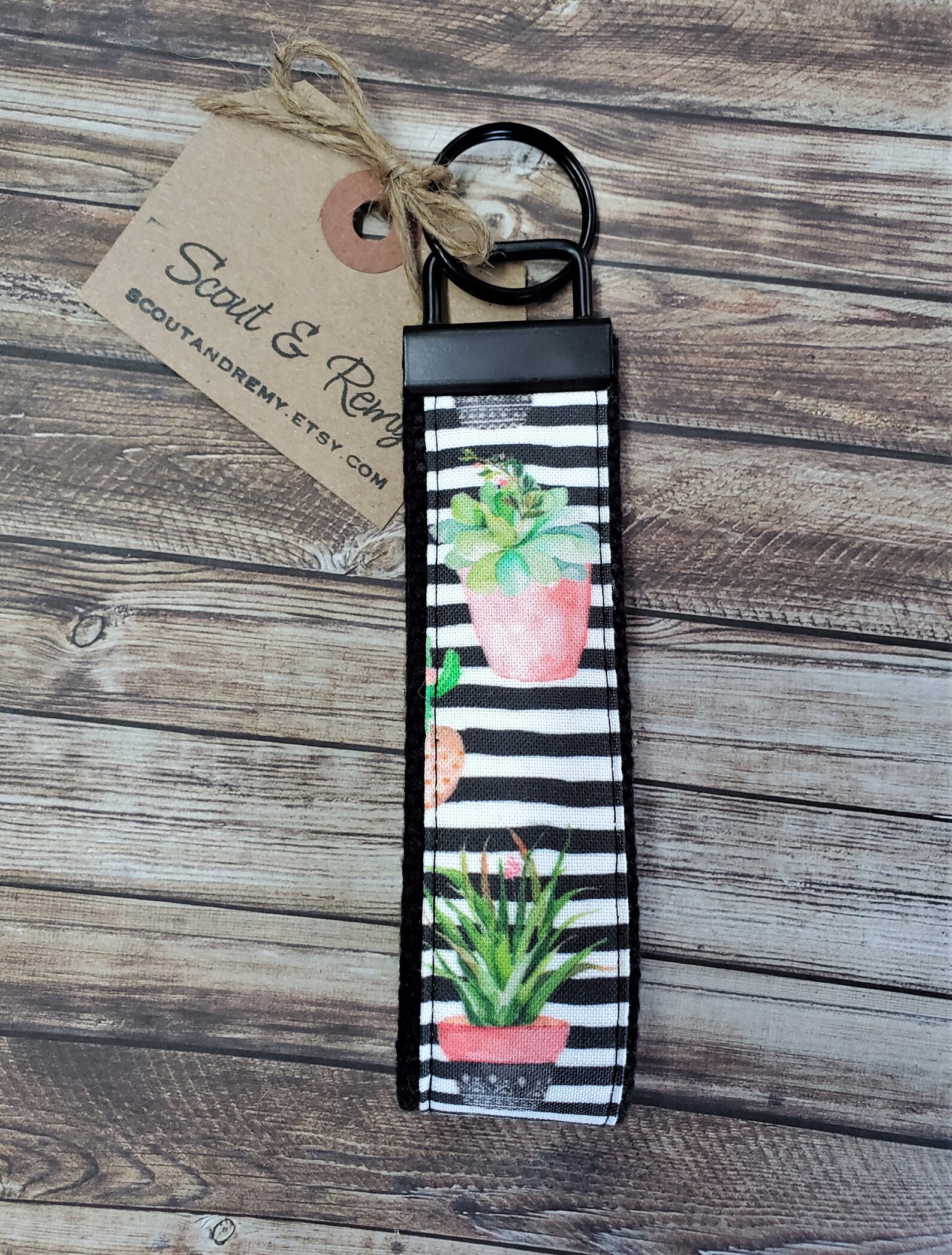 Key Fob Cactus Key Chain Succulent Cacti Keychain - Etsy