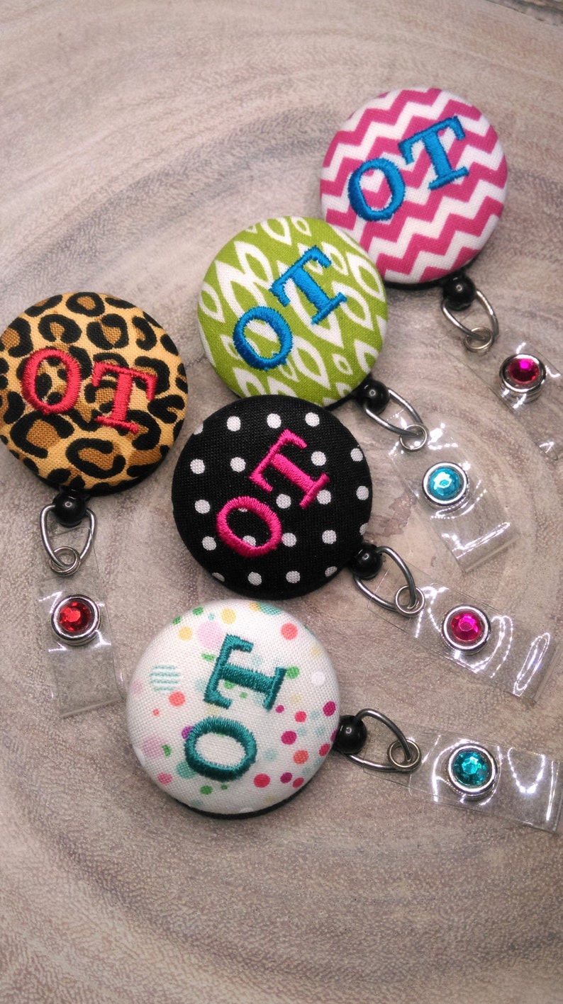 Occupational Therapy Badge Reels OT Monogram Badge Reels - Etsy