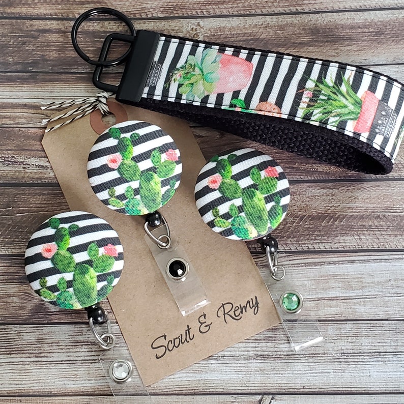 Key Fob Cactus Key Chain Succulent Cacti Keychain - Etsy