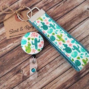 Key Fob, Cactus, Wristlet, Succulent, Cacti, Southwest, Keychain, Key ...