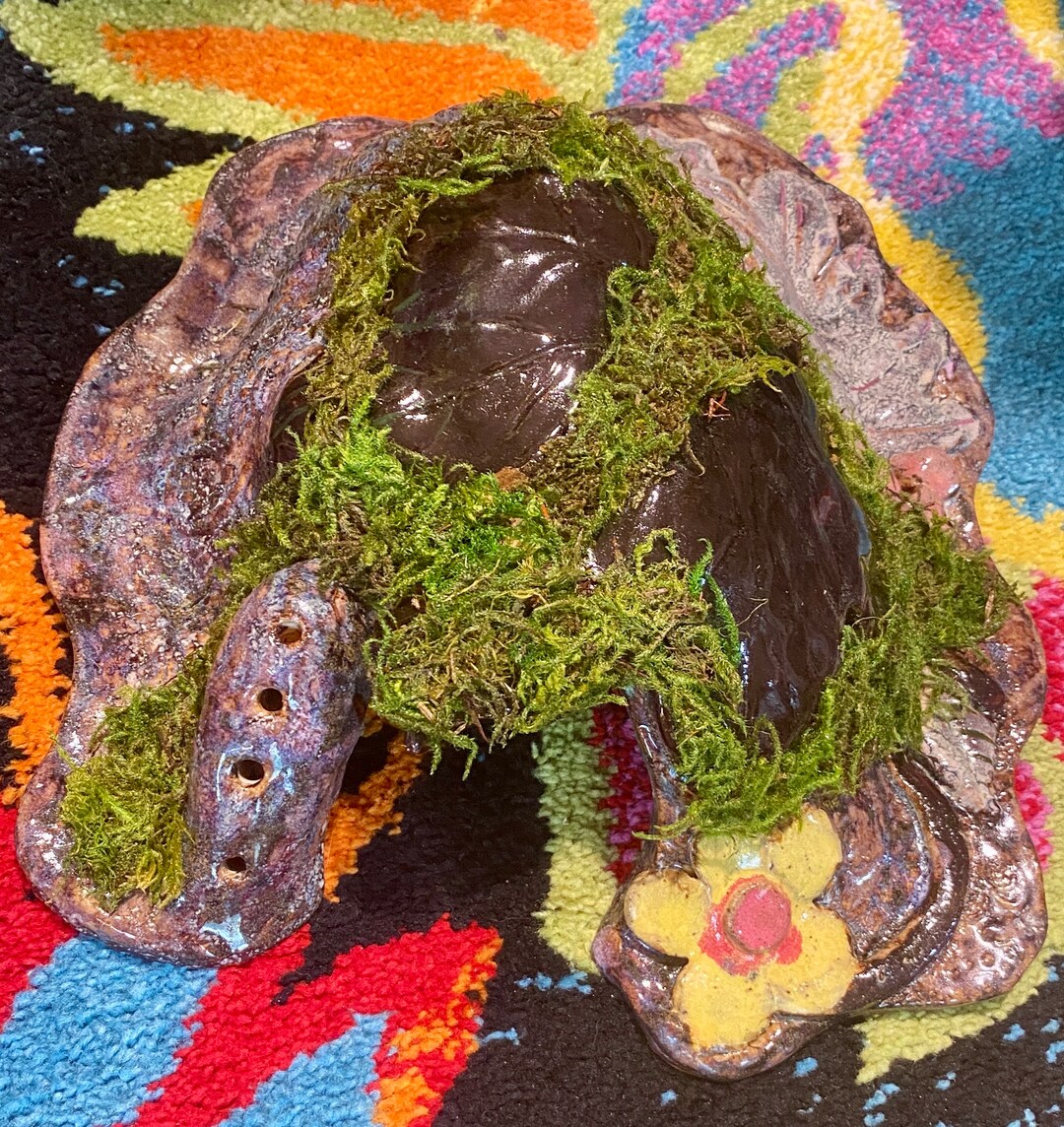 Ceramic Toad House Wildlife Leaves Lizard Outside Garden Art Michigan ...