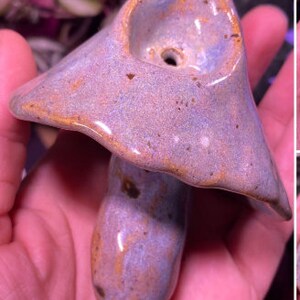 Ceramic Mushroom Shaped Pipe House Plant Life Goblin Handmade Hippy ...