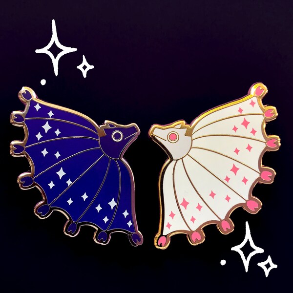 Bat Pin - Etsy