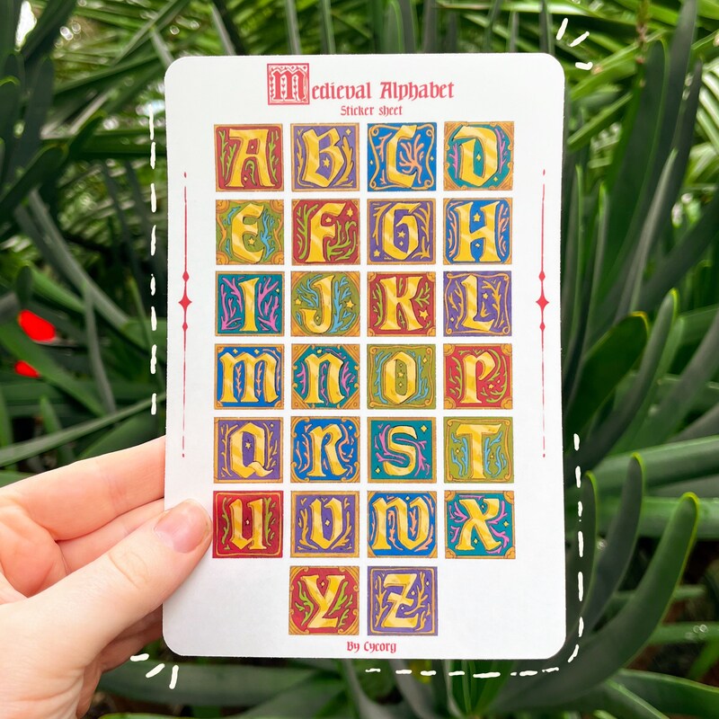 Medieval Alphabet - Etsy