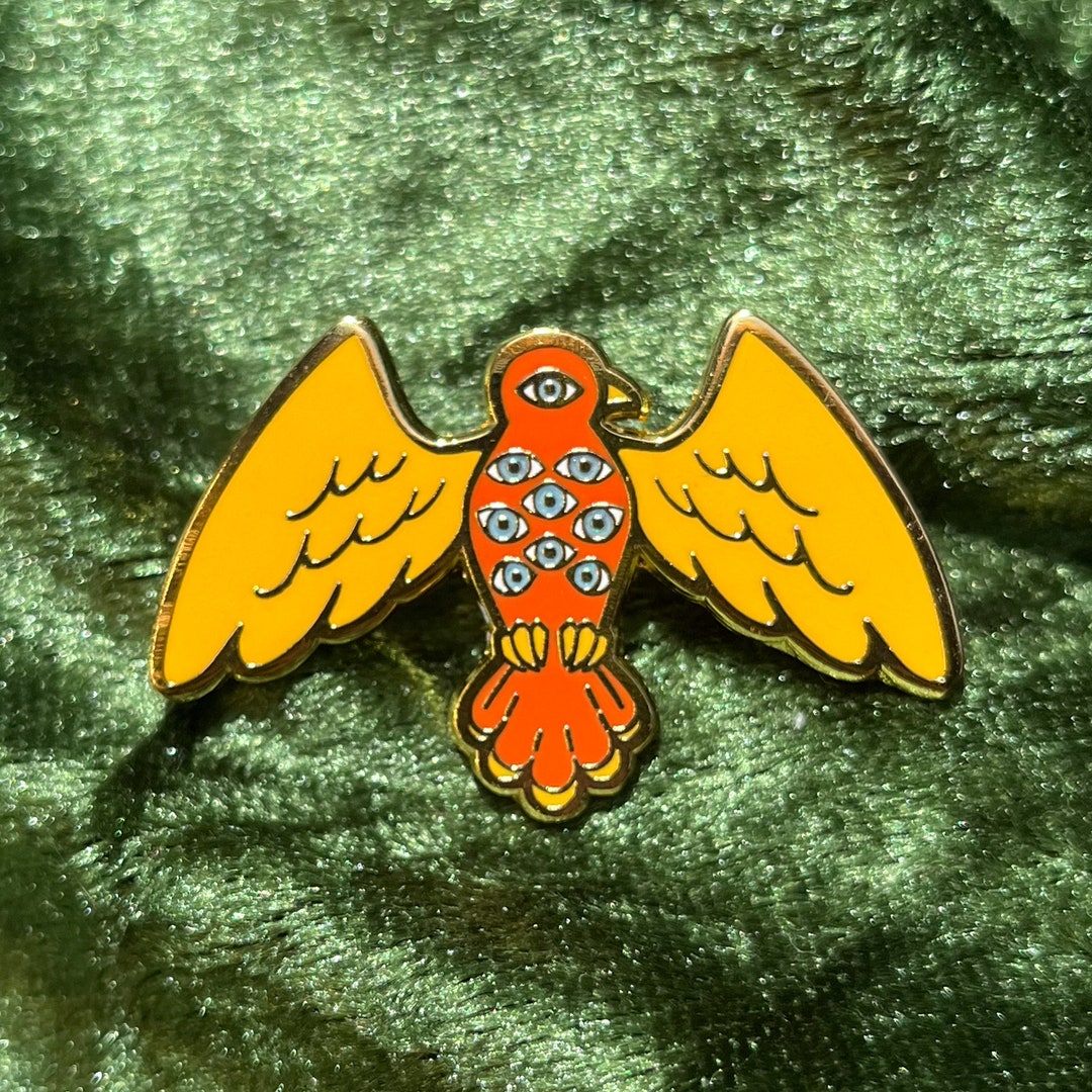 Medieval Biblically Accurate Bird Hard Enamel Pin Lapel Pin, Bird Pin ...