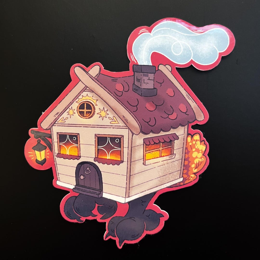 Baba Yaga Vinyl Waterproof Sticker - Etsy