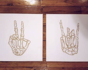 Punk Rock Hand Sign - Etsy