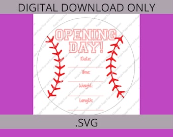 Baseball Baby Monthly Milestones, Laser Cut File, SVG - AI - DXF ...