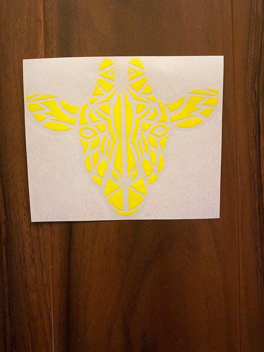 Giraffe Car Decal, Tribal Giraffe, Van Decal, Window Sticker, Truck ...