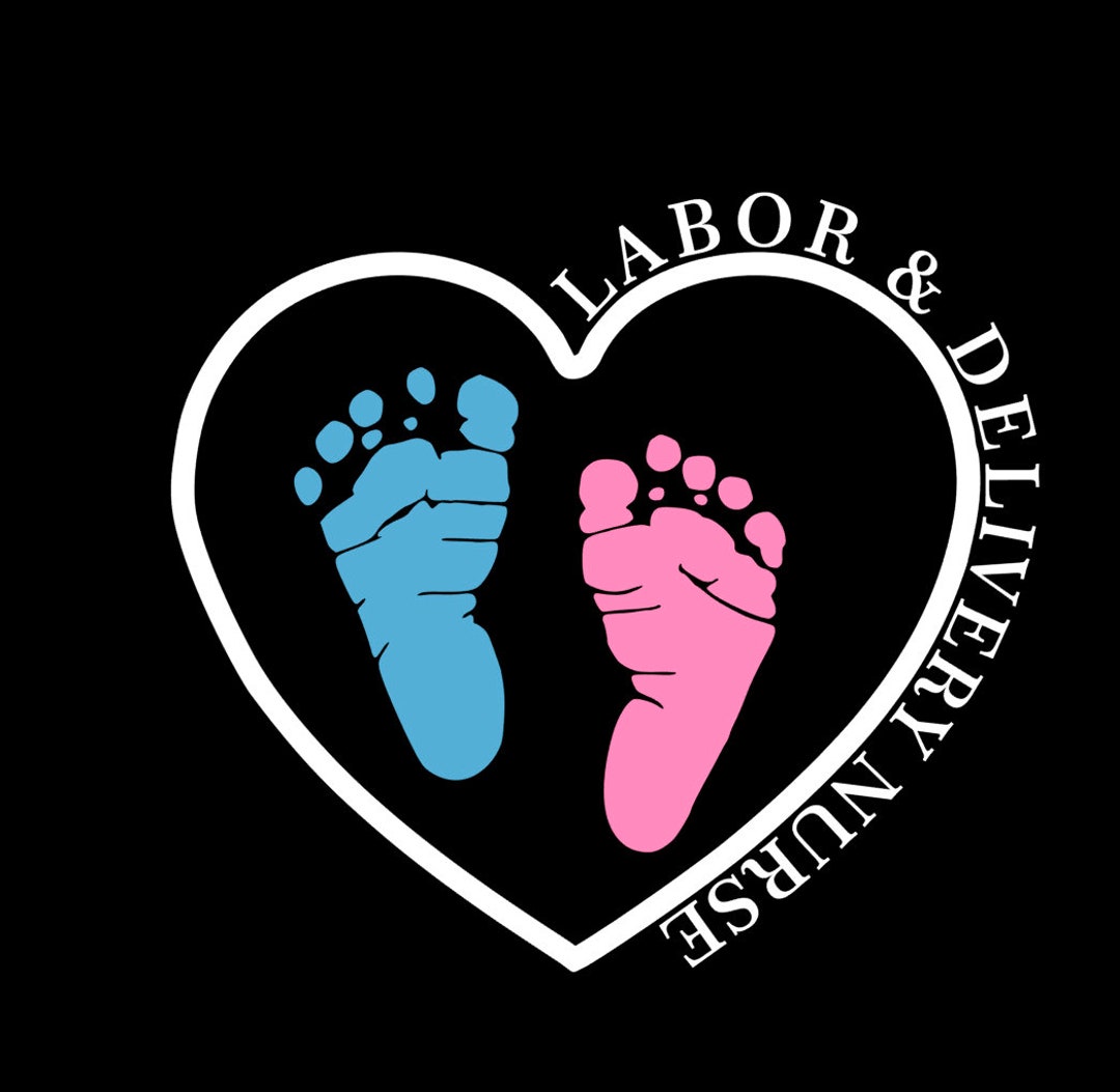 Nurse Car Decal, Labor and Delivery Nurse Vinyl Decal, Car Window ...