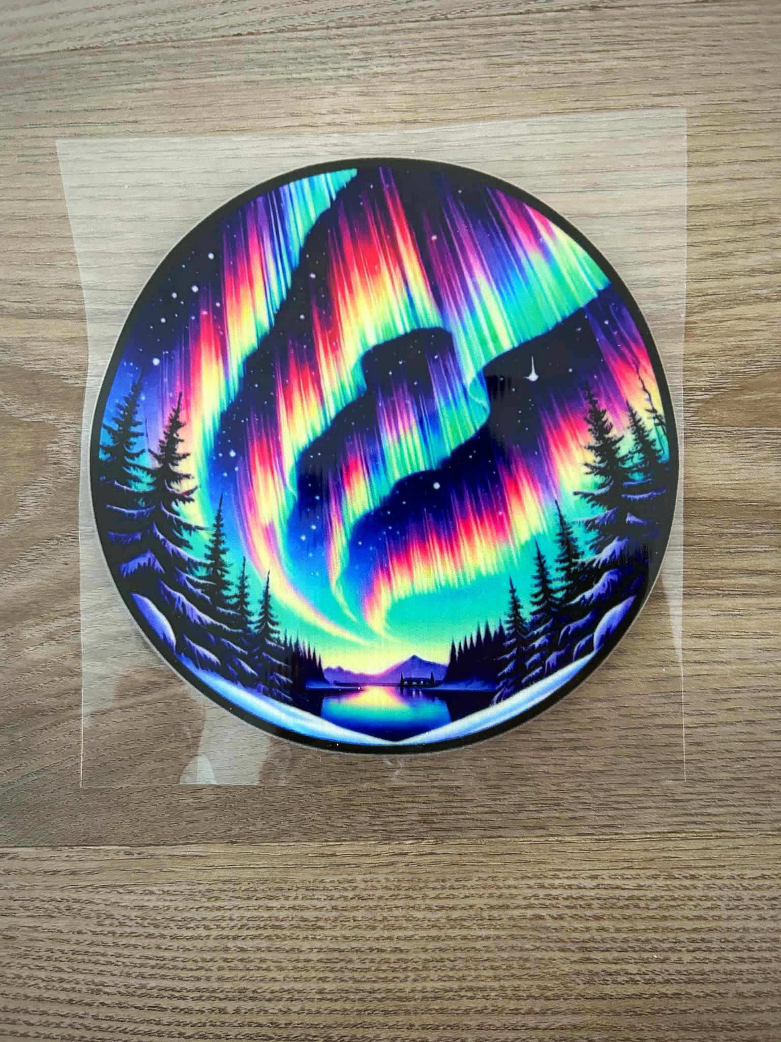 Aurora Borealis Car Decal | Northern Lights Sticker | Laptop Sticker - Etsy