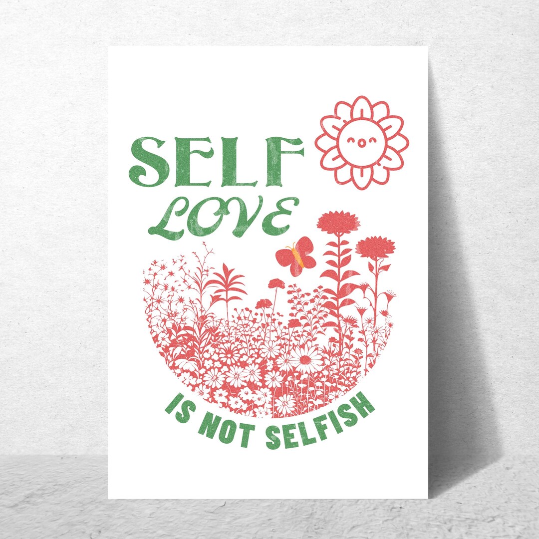 Positive Affirmations Framed Poster, Therapy Wall Art, Self Love Poster ...