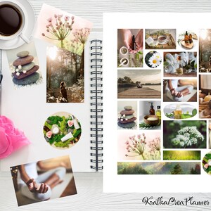 NATURAL Printable Photo Collage Sticker Sheet/bullet Journal Stickers ...