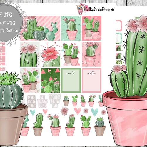 Printable Planner Stickers for EC Vertical Weekly Planner Kit - Etsy