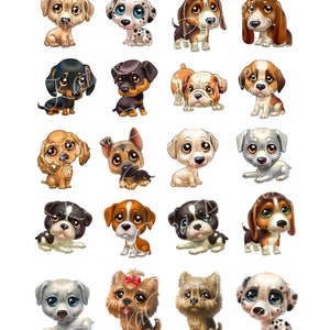 Cute Puppy Printable Planner Stickers, Filofax, Happy Planner, Erin ...