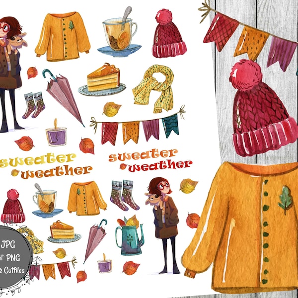 Autumn Stickers - Etsy