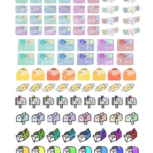 Happy Mail Printable Planner Stickers, Happy Planner Sticker Kit ...