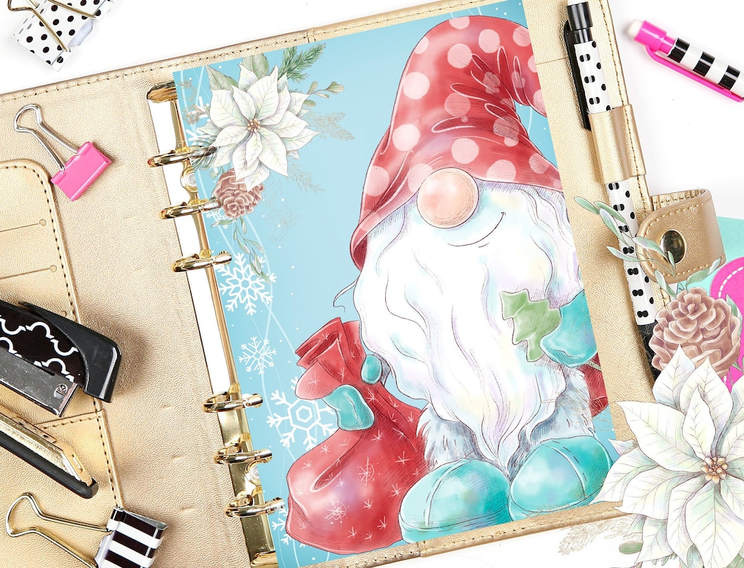Christmas Gnome Printable Planner Dashboard/winter Planner Divider ...