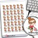 CUTE PLANNER GIRL Printable Stickers/kawaii Girl Stickers/girl ...
