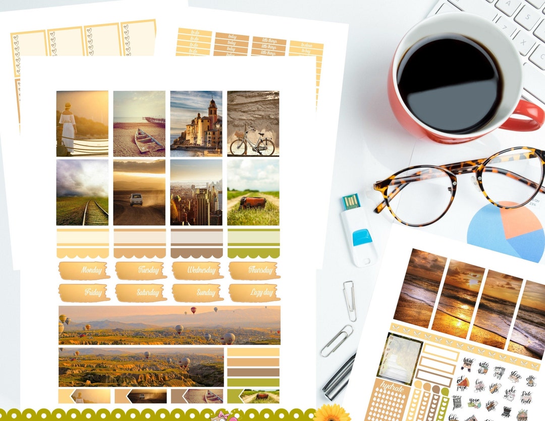 MY JOURNEY Printable Planner Stickers for Erin Condren Planner ...