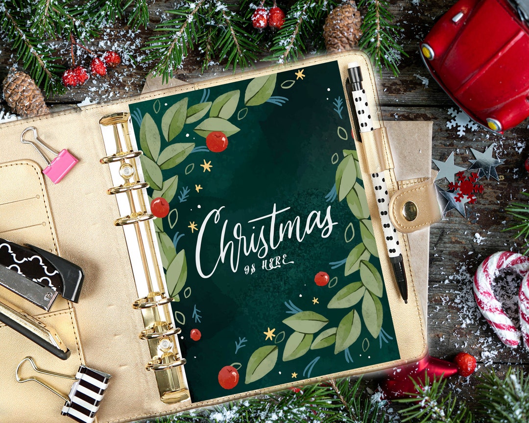 Christmas Planner Dashboard: Holiday Quotes, A5 Printable (digital ...