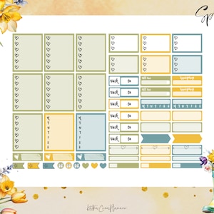 SPRING COTTAGE Printable Planner Stickers for Erin Condren Planner ...